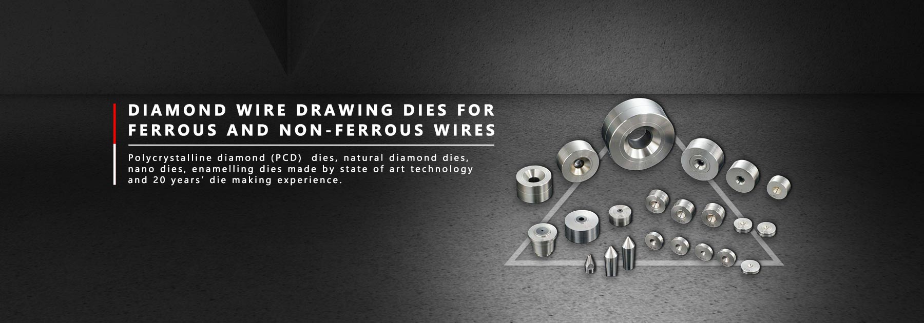 Diamond wire drawing dies